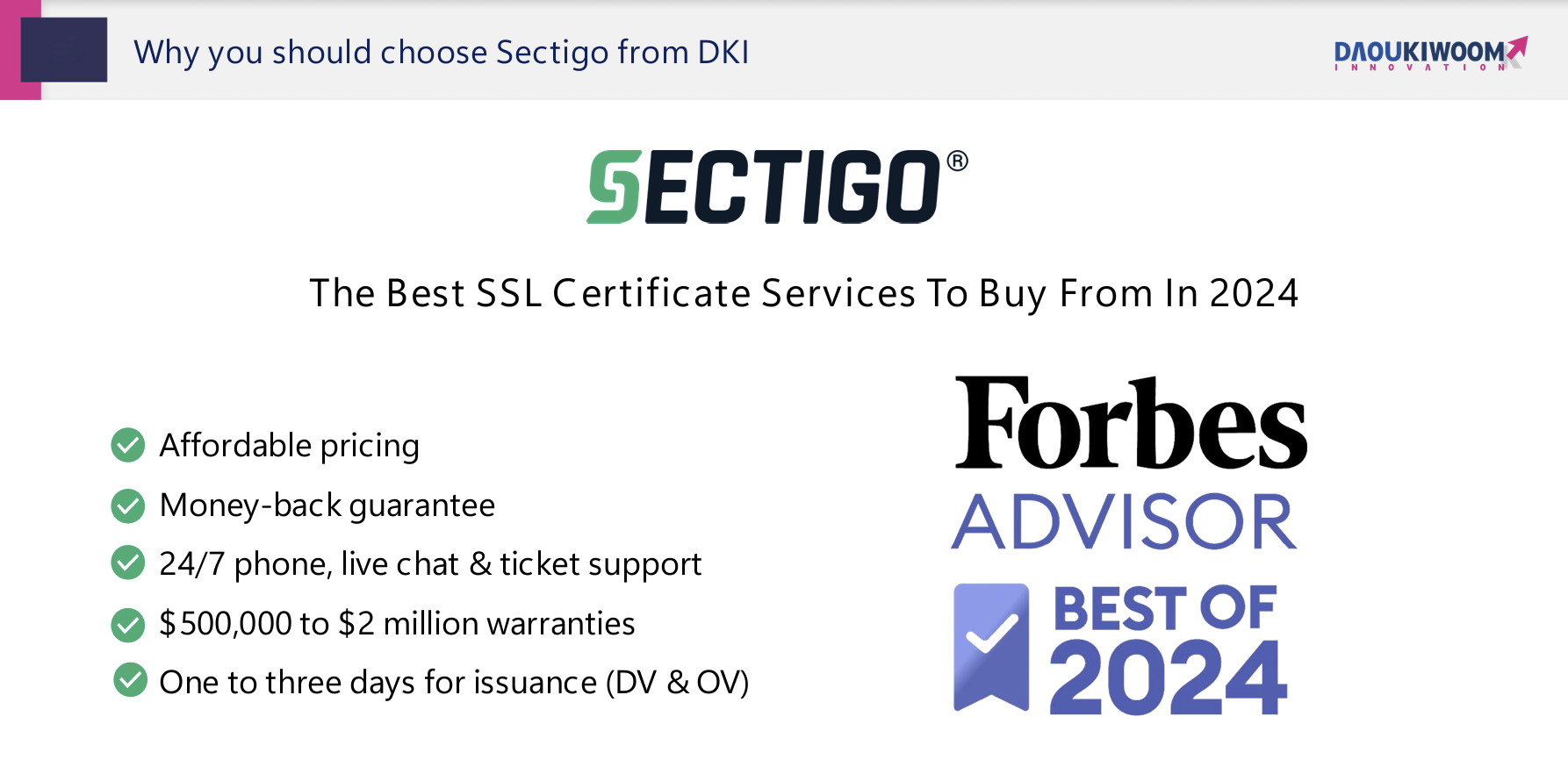 Sectigo Official Exclusive Partner Daousign