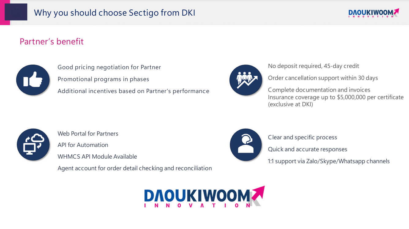 Sectigo Official Exclusive Partner Daousign