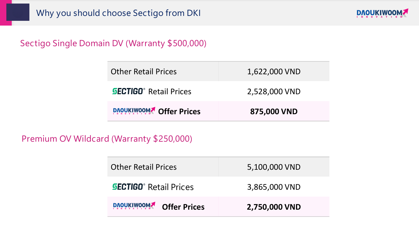 Sectigo Official Exclusive Partner Daousign